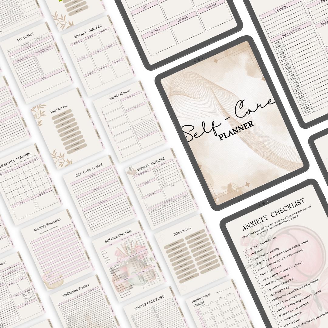 Self-care Planner, Digital Diary, Goodnotes Journal, iPad Planner ...