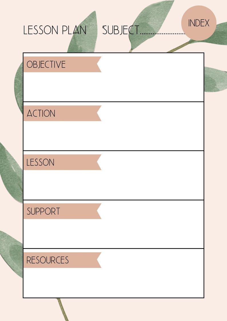 Teacher Digital Planner, Lesson Planner, Hyperlinked, PDF Download ...