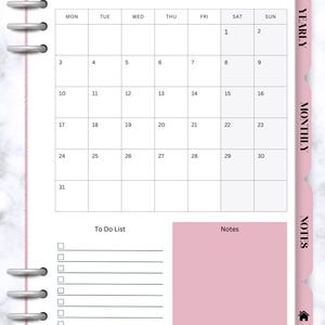 Aesthetic Pink Digital Planner 2025, Minimalist Planner, Dated Weeks ...