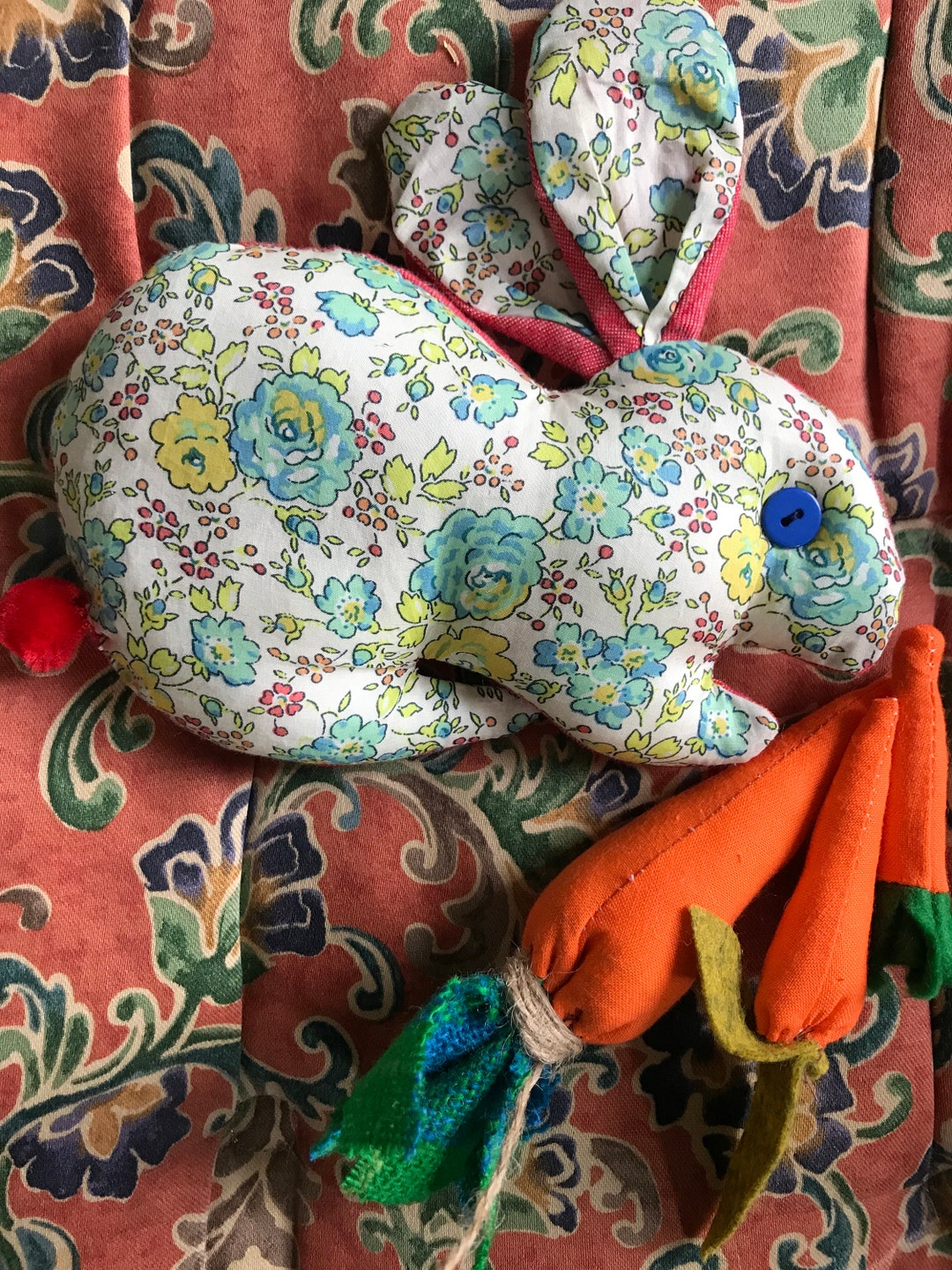 X1 Liberty Print Lavender Rabbits, Scented Rabbits, Favours for Rabbit ...