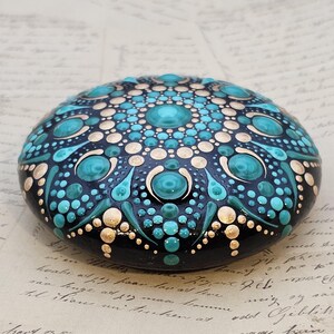 Whimsical Mandala Stone Hand-painted Art - Etsy