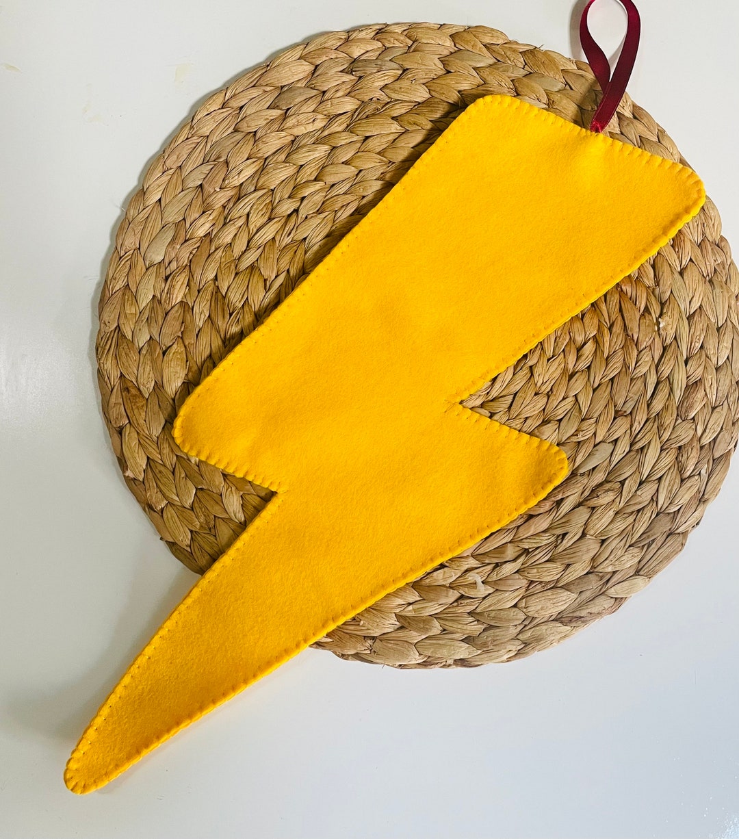 Felt Lightning Bolt Wall Hanging, Lightning Wall Decoration, Felt ...
