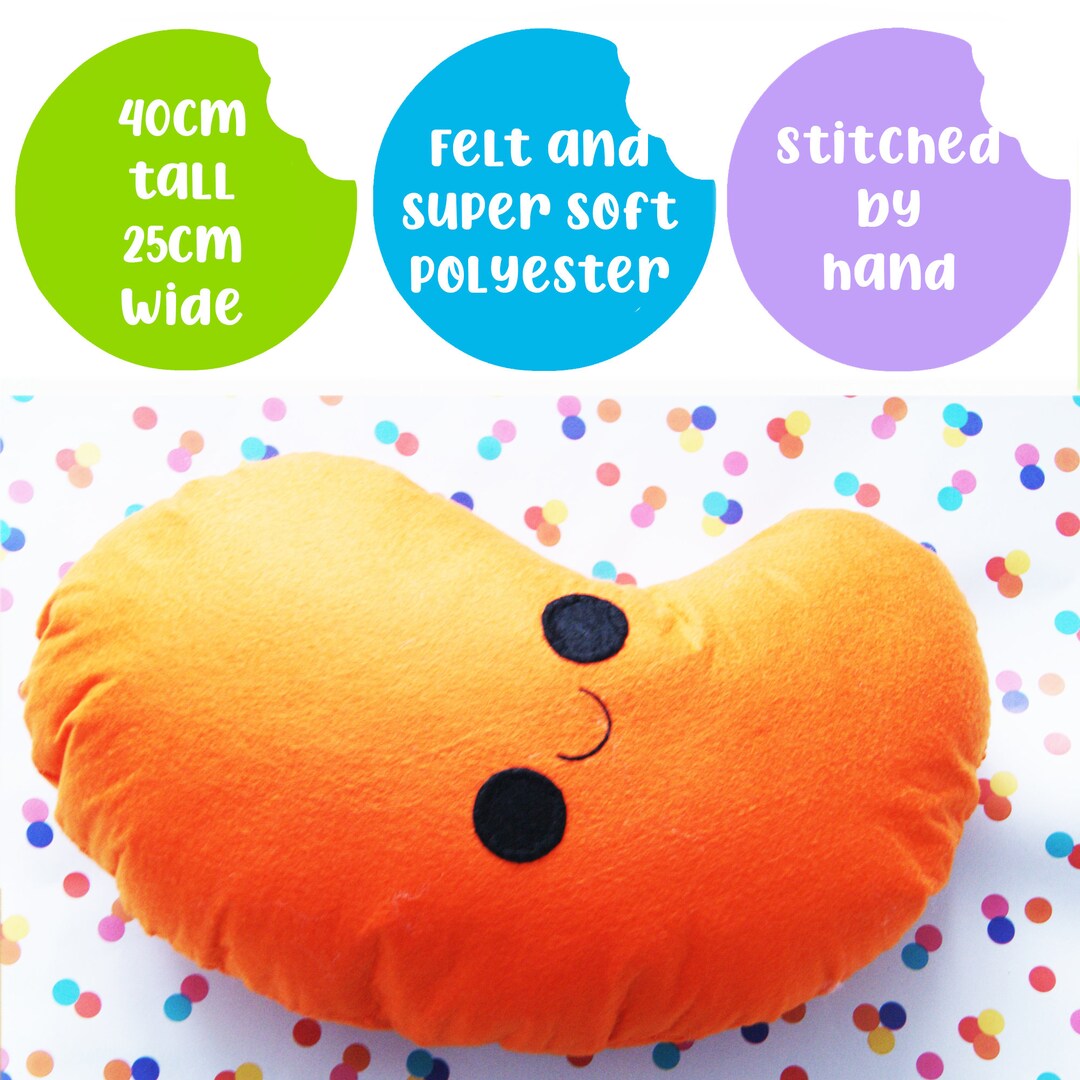 Choose the Colour Happy Bean Cushion, Plush Bean, Decorative Bean ...