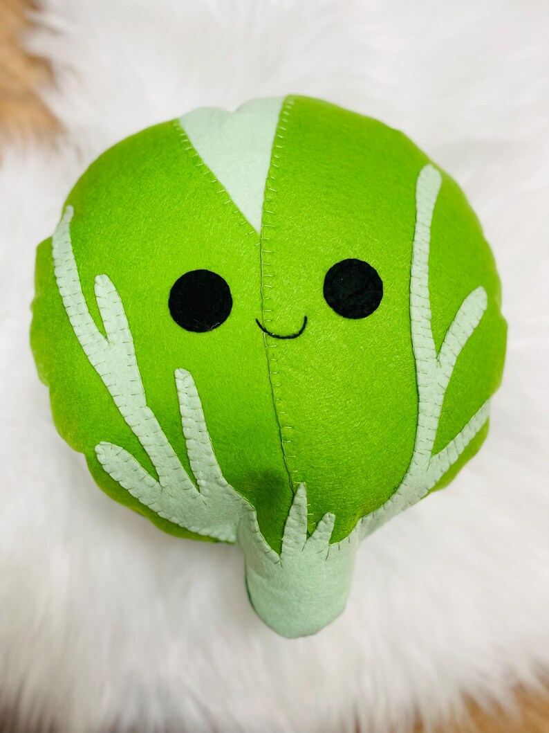Happy Felt Brussel Sprout Cushion: Kawaii Novelty Gift - Etsy