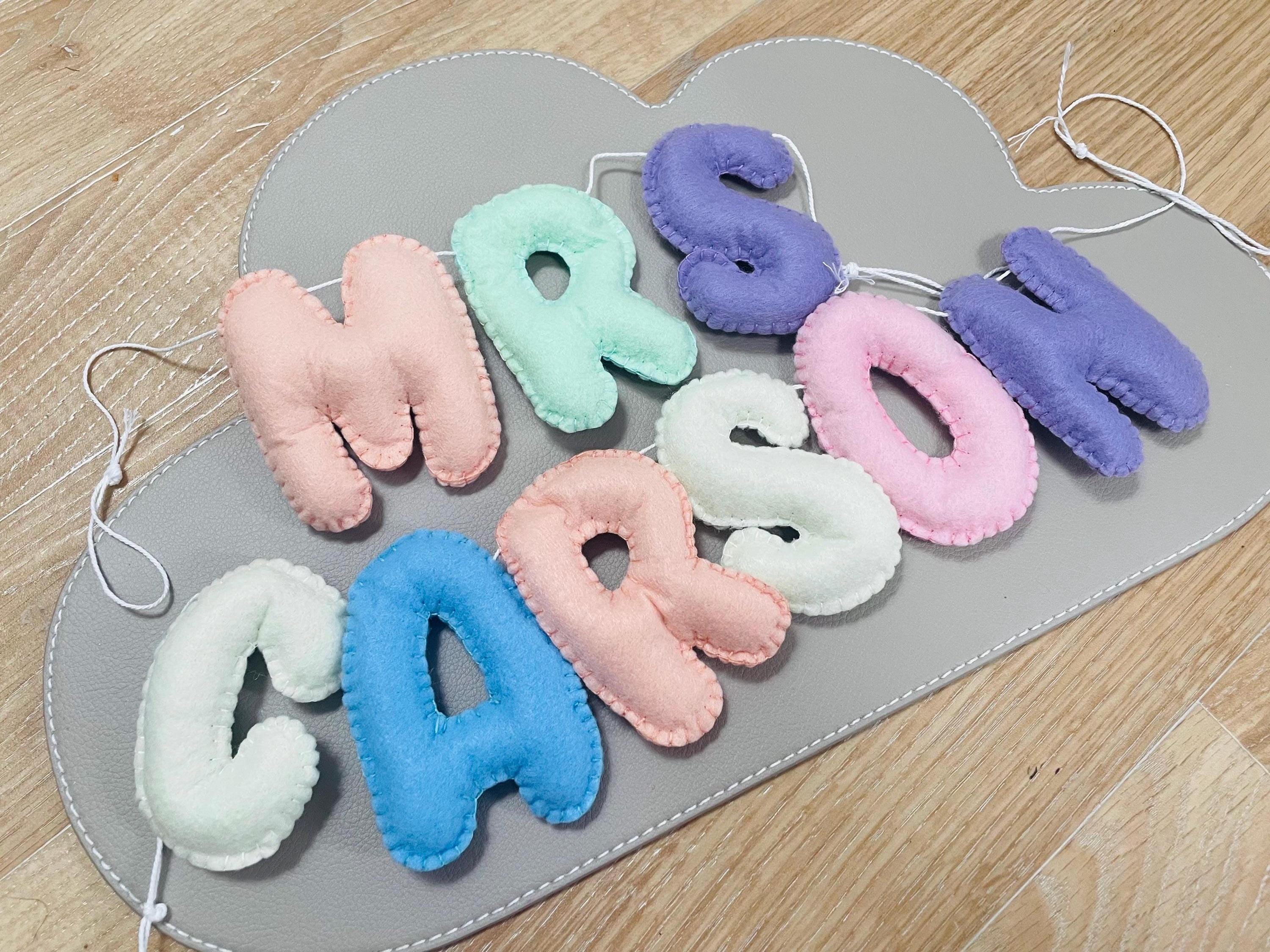 Pastel Felt Teacher Name Banner: Personalized Classroom Decor - Etsy