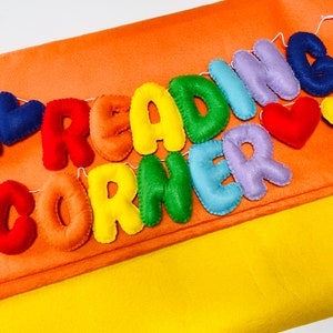Rainbow Reading Corner Banner, Story Corner Sign, Reading Nook Bunting ...