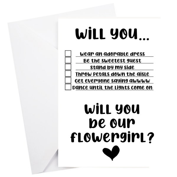 Flowergirl Proposal - Etsy