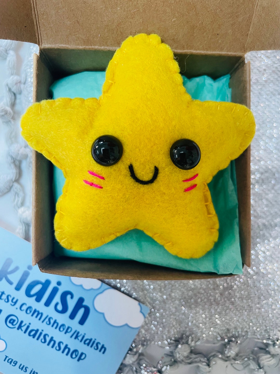 Mini Plush Star, Congratulations Gift, Letterbox Gift, Personalised ...