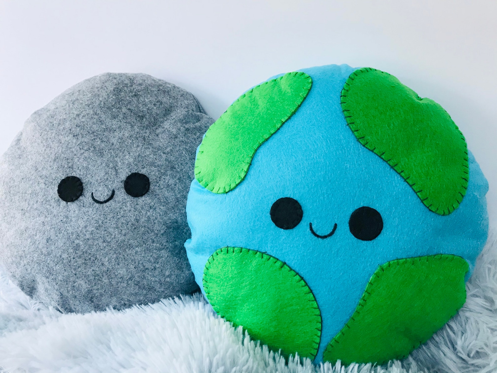 Happy Earth Cushion Plush Globe Eco warrior Cushion Earth | Etsy