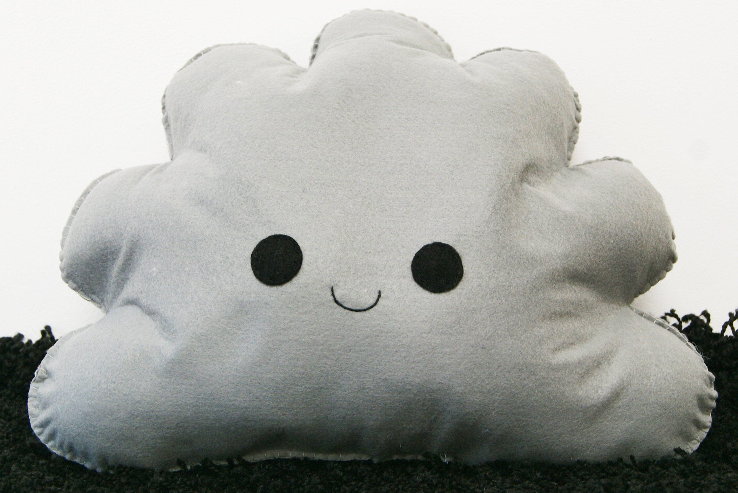 Happy Grey Cloud Cushion Cloud Pillow Cloud Plushie Cloud - Etsy UK