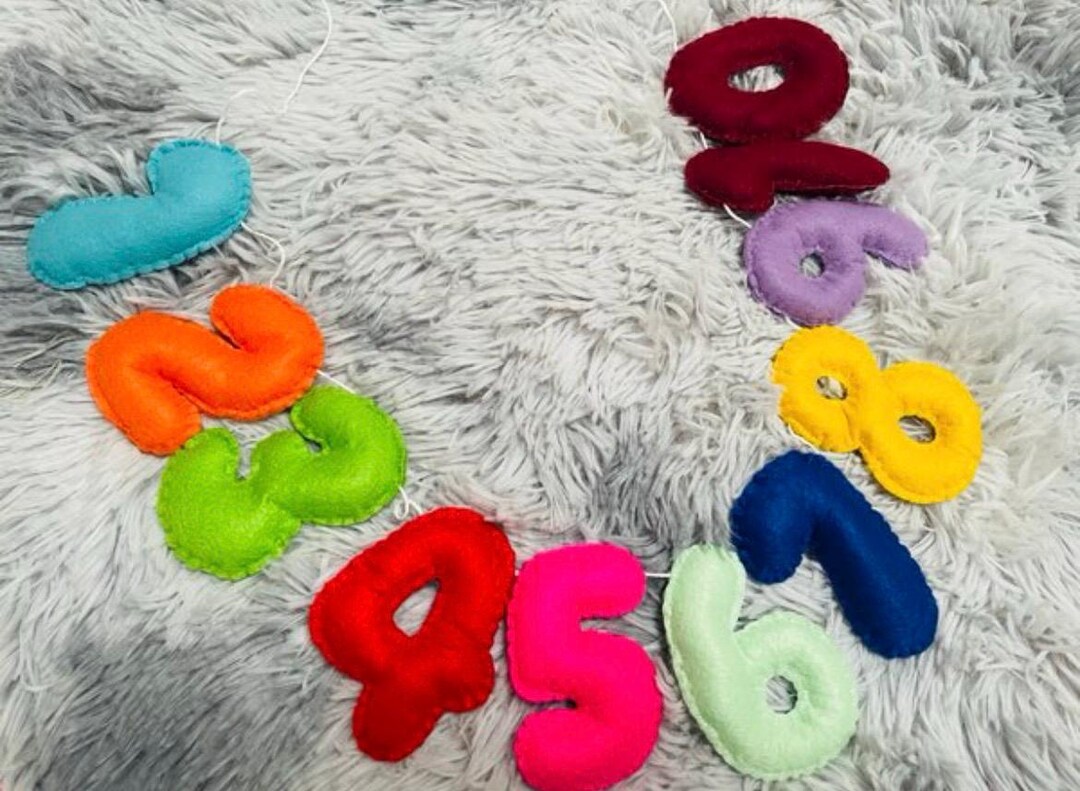 Felt Numberline Banner, Maths Banner, Learning Numbers, Kids Room Decor ...