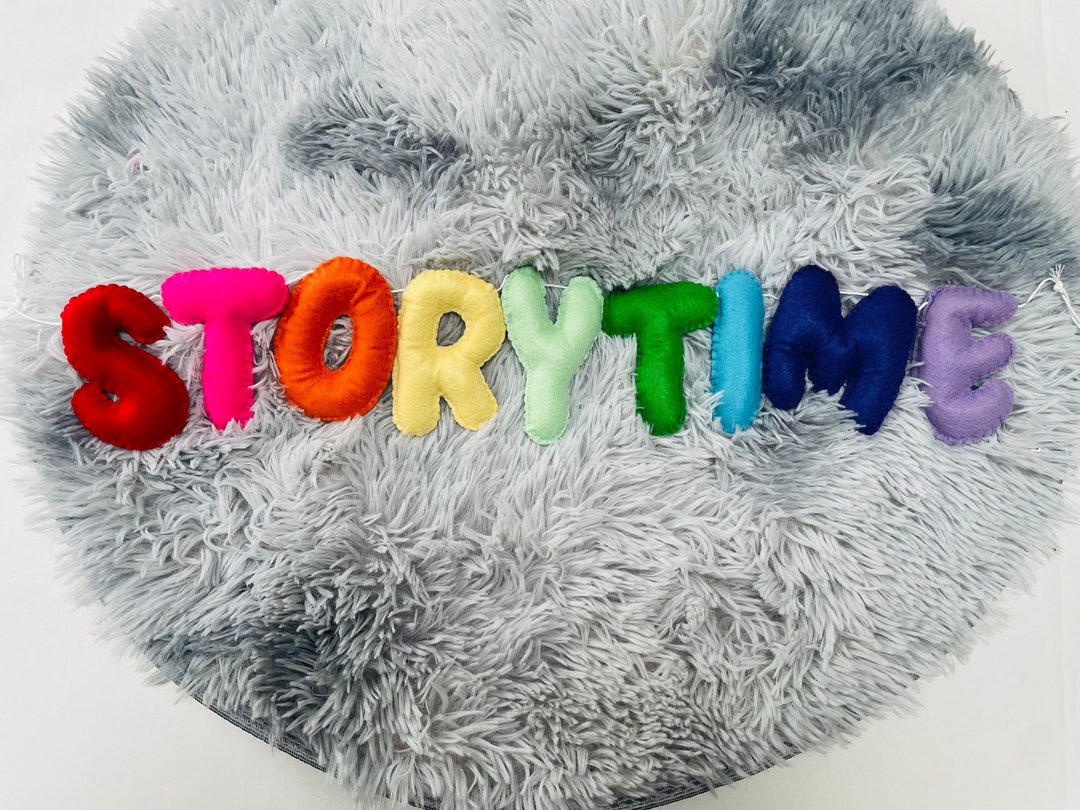 Rainbow Storytime Banner, Story Time Banner, Learning Resources, Felt ...