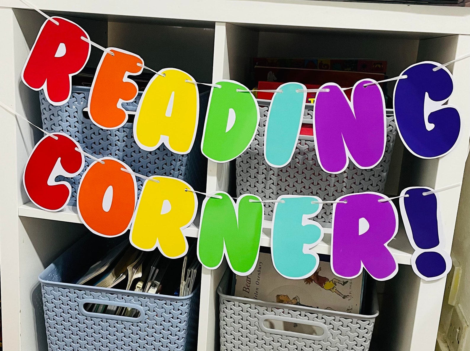 Rainbow Reading Corner Banner: Classroom Decor (digital Download) - Etsy