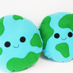 Happy Earth Cushion, Plush Globe, Eco Warrior Cushion, Earth Pillow ...