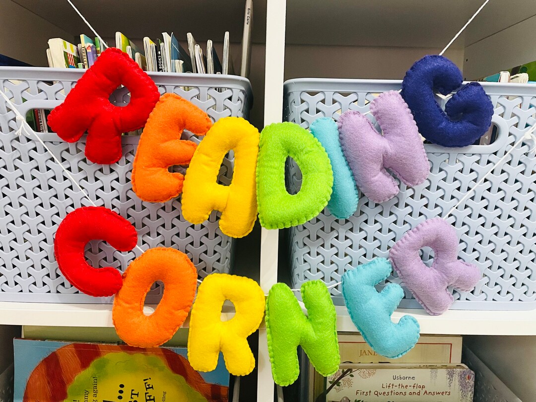 Rainbow Reading Corner Banner Story Corner Sign Reading Nook - Etsy UK