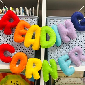 Rainbow Felt Reading Corner Banner: Classroom Decor - Etsy