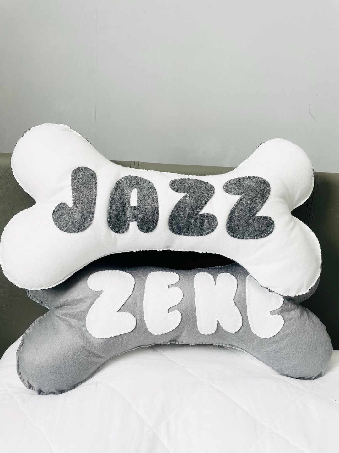 Personalised Dog Bone Cushion, Dog Owner Gift, Pet Gift, Dog Gift, Dog ...