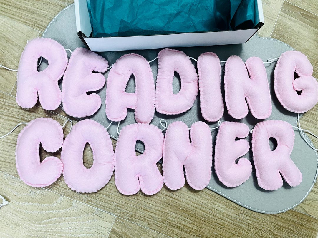 Pastel Pink Reading Corner Banner, Reading Corner Sign, Reading Corner ...