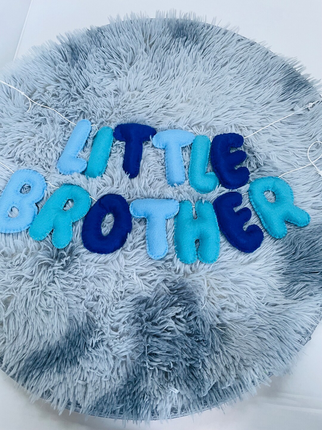 Little Brother Banner, New Baby Banner, Newborn Gift, Felt Bedroom ...