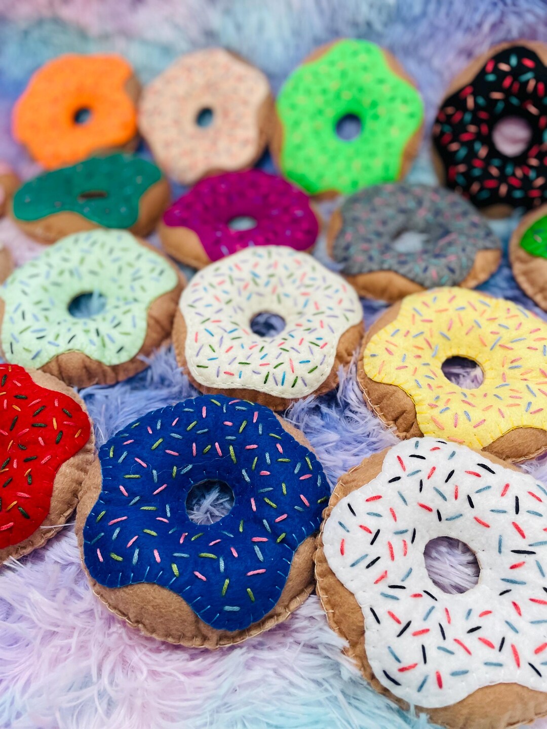 Choose Colour Felt Doughnut Pin Cushion, Donut Pin Cushion, Plush Donut ...
