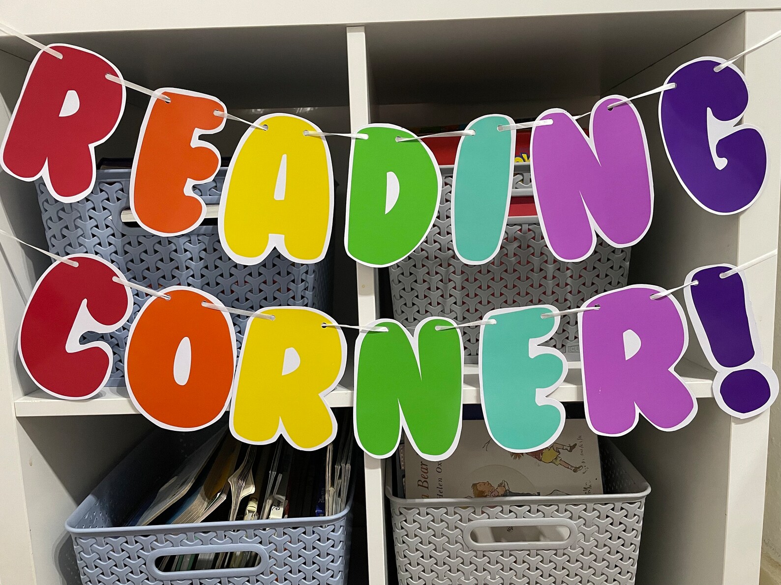 Rainbow Reading Corner Banner: Classroom Decor (digital Download) - Etsy