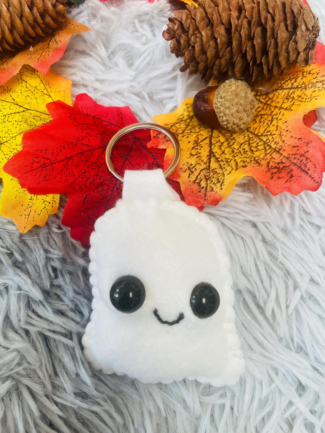 Mini Plush Ghost Keyring, Cute Ghost Gift, Kawaii Gift, Plush Keyring ...