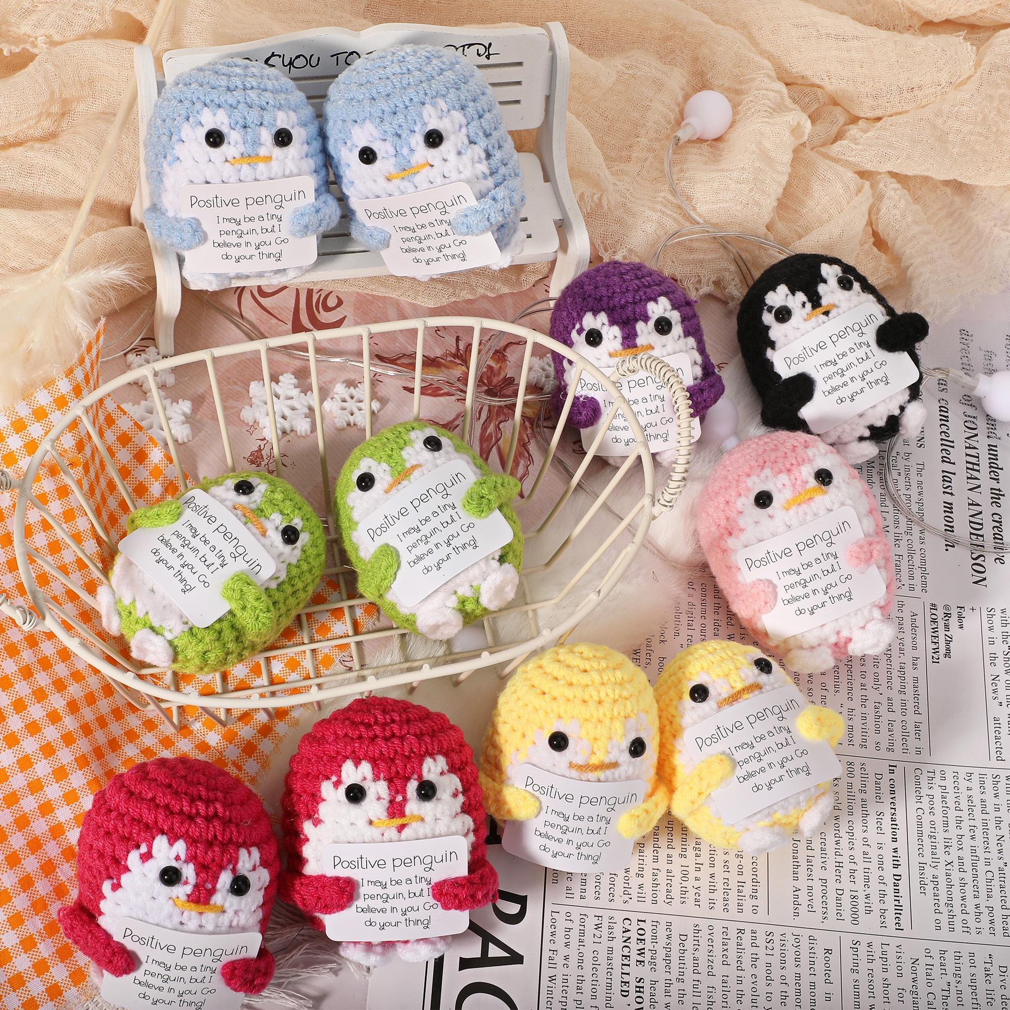 Emotional Support Penguin Crochet-100% Handmade-home Decor-gift for Her ...