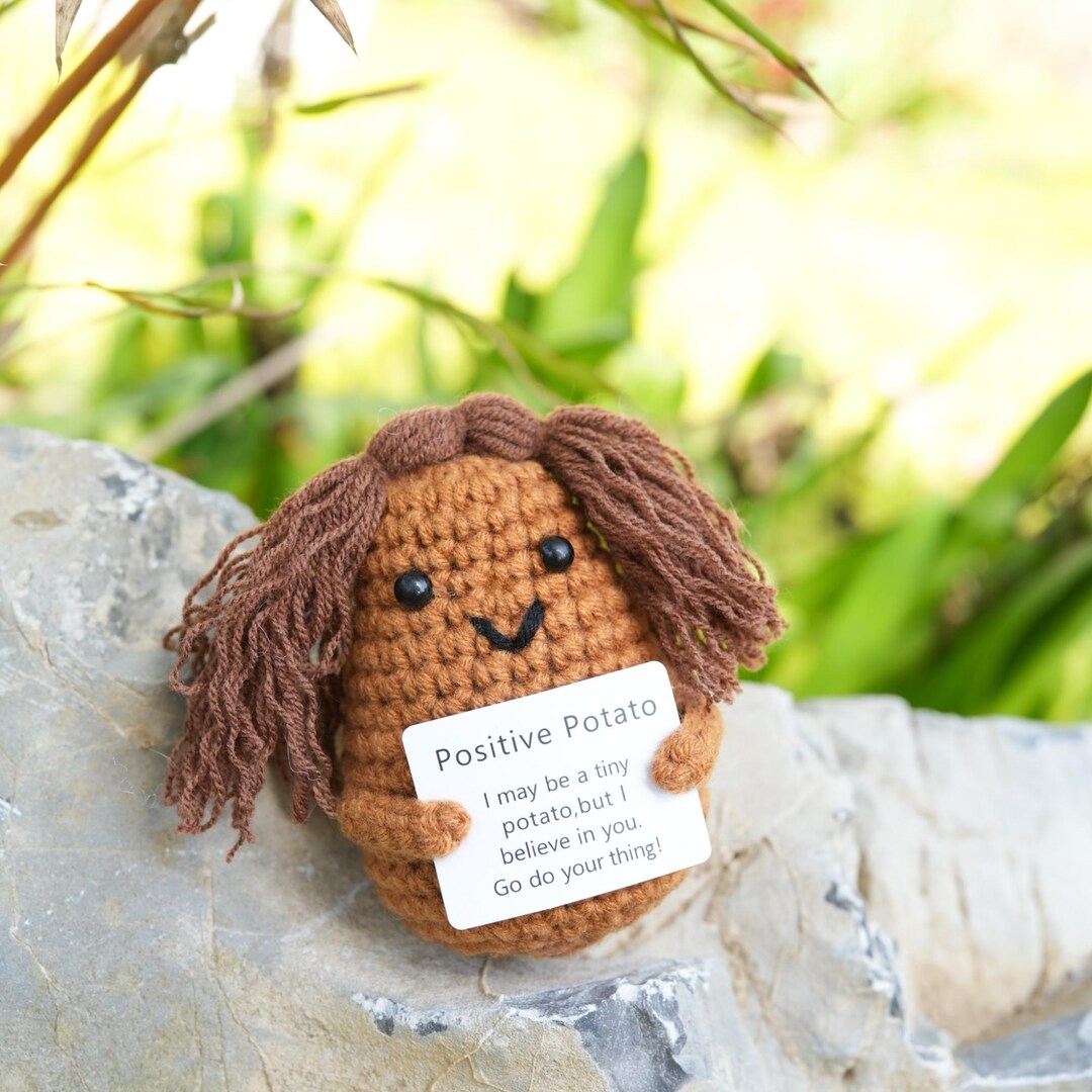 Emotional Support Potato Crochet-100% Handmade-home Decor-gift for Her ...