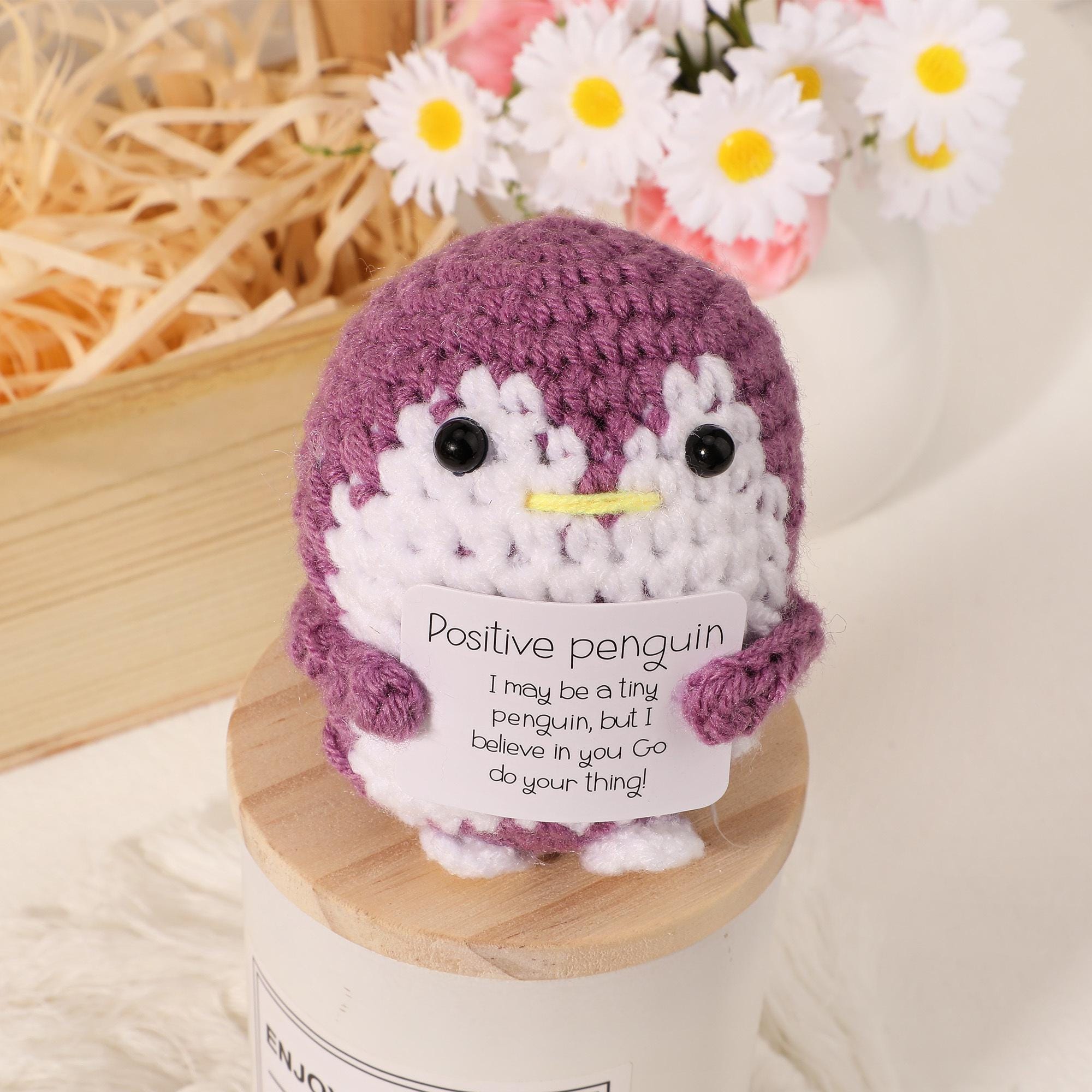 Emotional Support Penguin Crochet-100% Handmade-home Decor-gift for Her ...