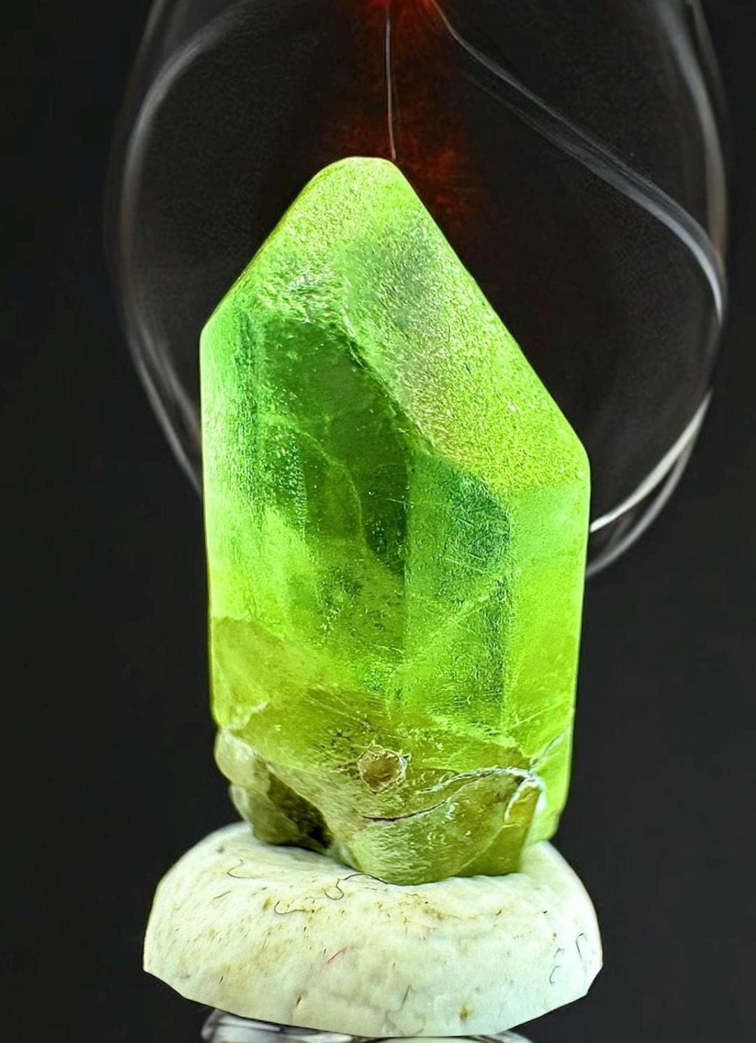 Natural Terminated Peridot Crystal, Minerals, Raw Materials. 12 Carats ...