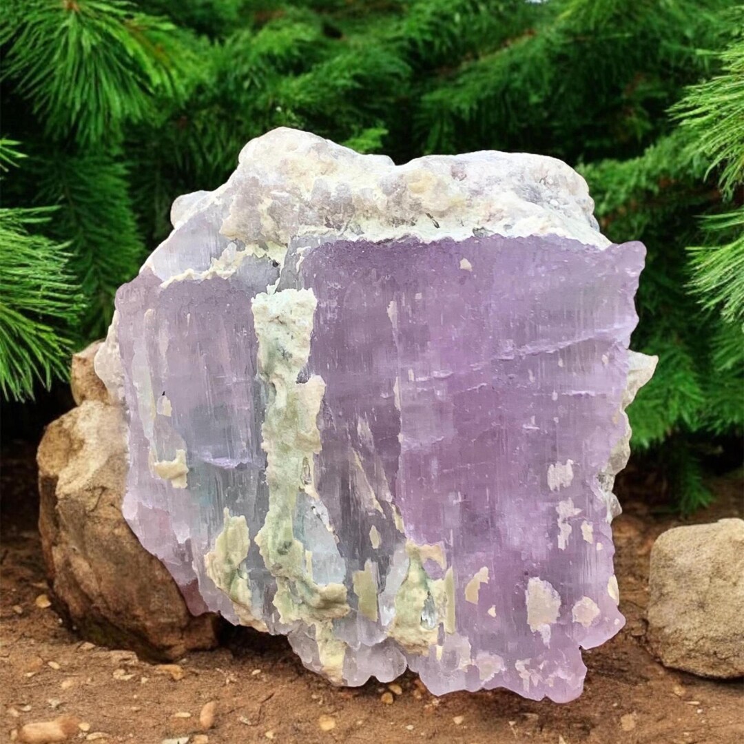 Beautiful Pink and Purple Color Kunzite Crystal With Matrix Combine ...