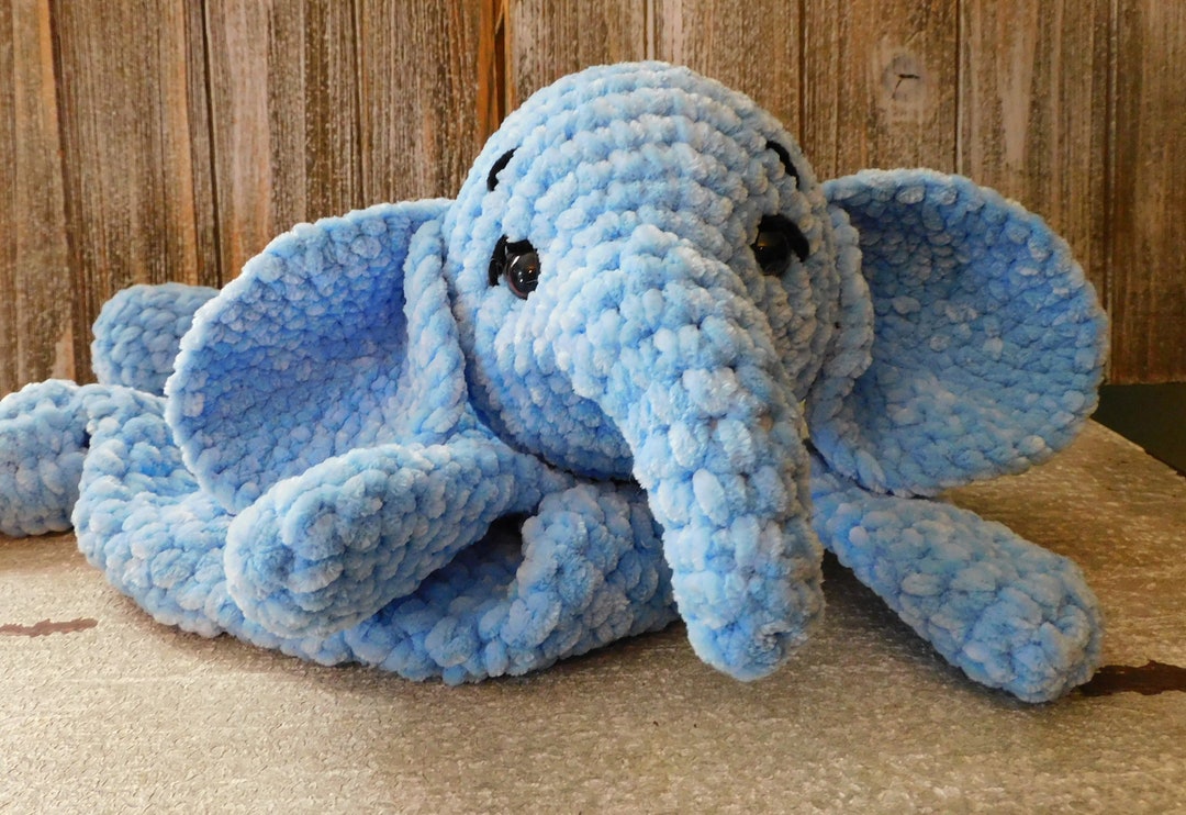 Elephant Stuffed Toy, Stuffie, Safari, Zoo Animal Toy, Amigurumi ...