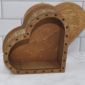 Wedding Heart Box, Memory Box, Wooden Box, Personalized Box - Etsy