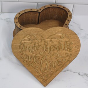 Wedding Heart Box, Memory Box, Wooden Box, Personalized Box - Etsy