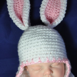 Cotton Baby Bunny Rabbit earflap Hat in size 1-2 years | Etsy