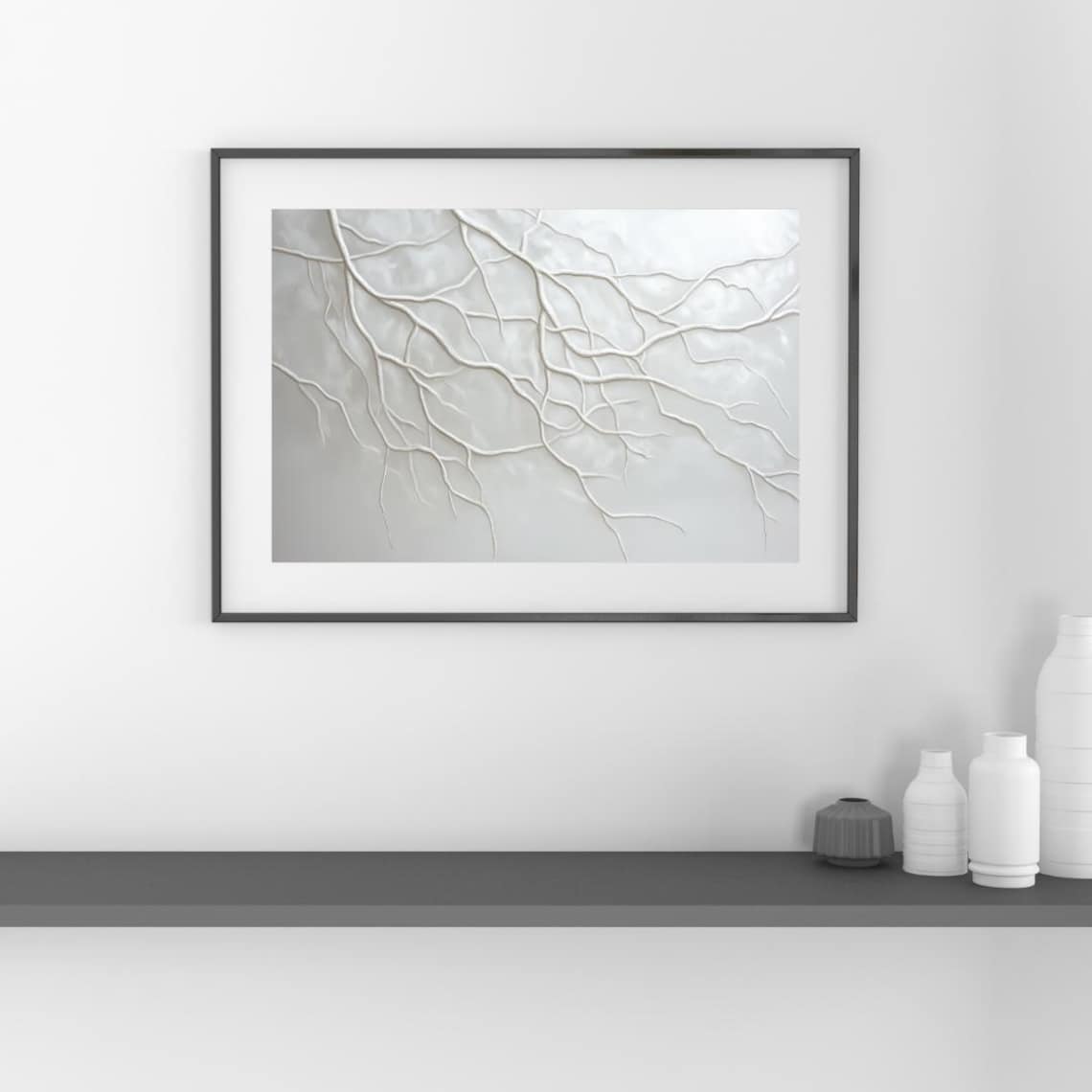 Veins of Life – Minimalist Root Art | Organic Line Texture | Neutral ...