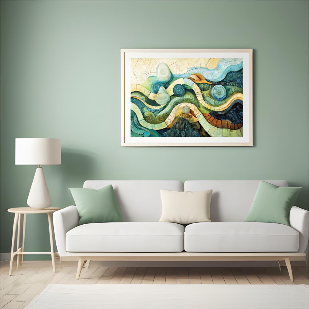 The Journey Within – Abstract Surreal Map Print | Twisting Roads ...