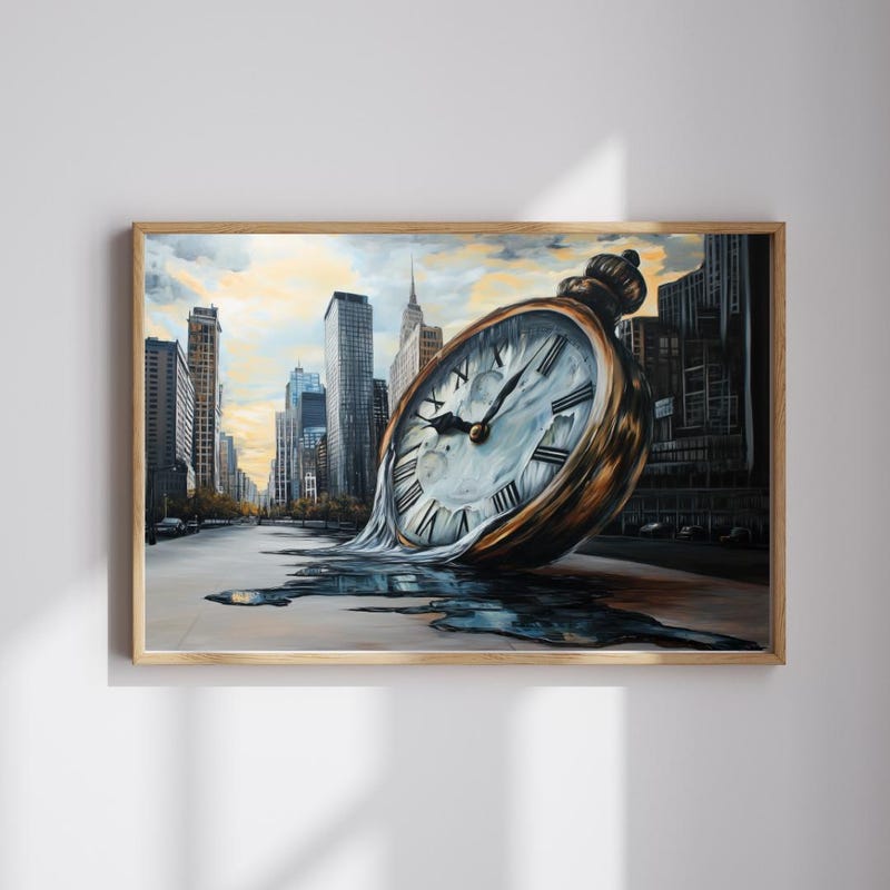 Melting Clock - Etsy