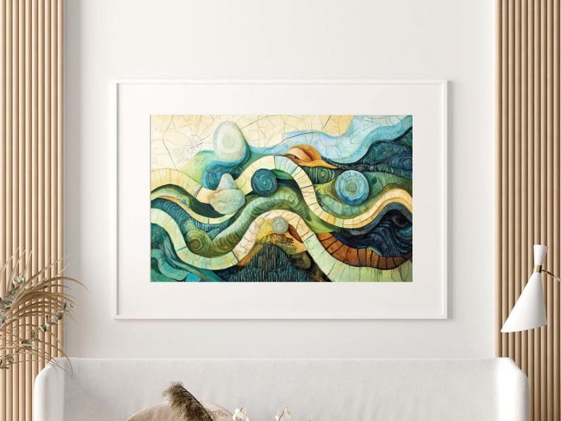 The Journey Within – Abstract Surreal Map Print | Twisting Roads ...