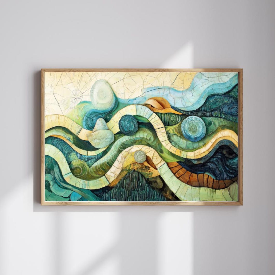 The Journey Within – Abstract Surreal Map Print | Twisting Roads ...