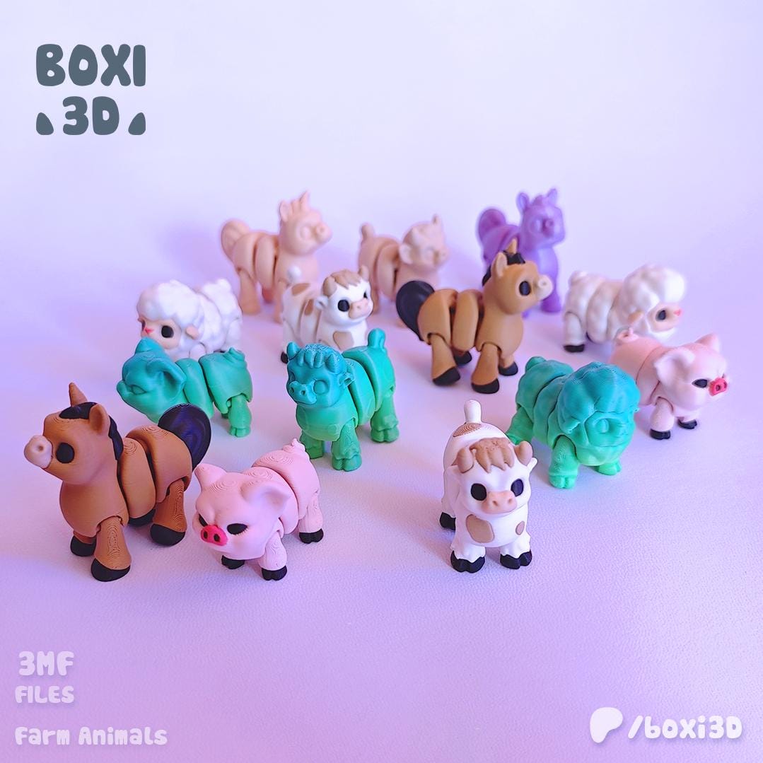 Little Pig - Flexi - Articulated - Cute - STL File for 3D Printing ...