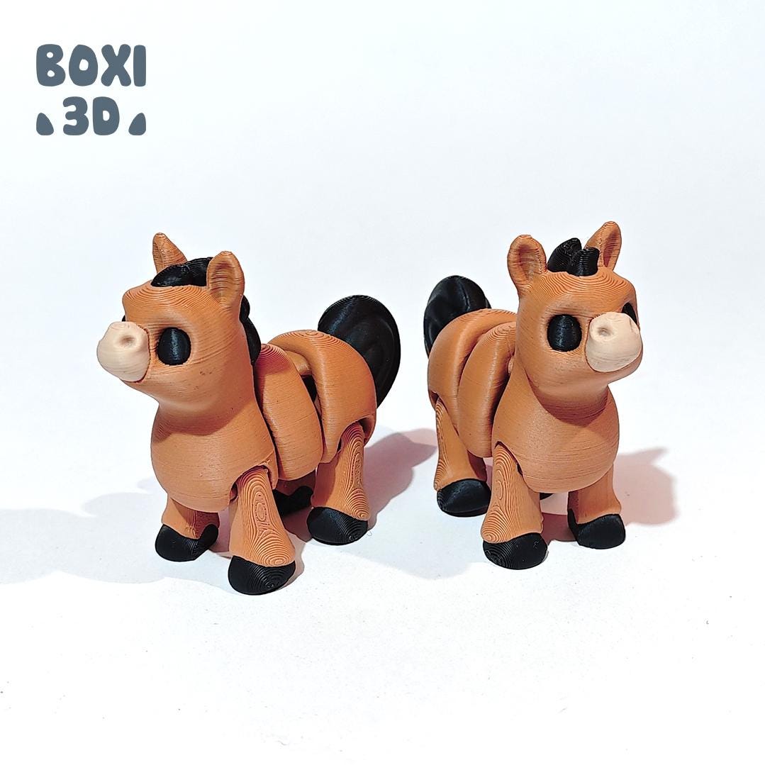 Little Horse,pony - Flexi - Articulated - Cute - STL File for 3D ...