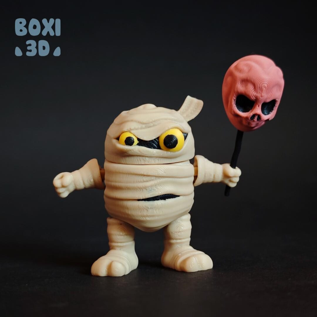 Mummy - Flexi - Articulated - Cute - STL File for 3D Printing - Print ...