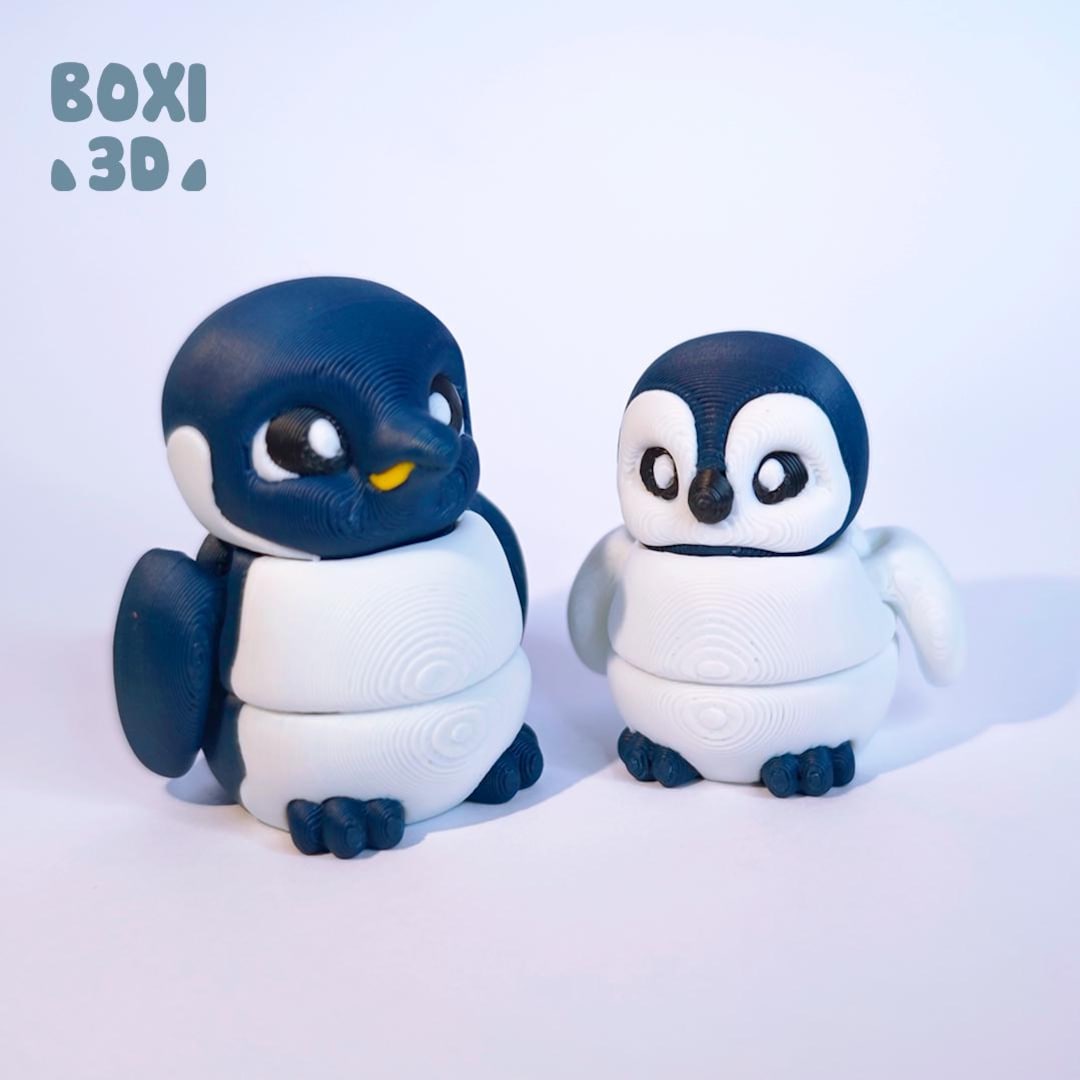 Penguin - Flexi - Articulated - Cute - STL File for 3D Printing - Print ...