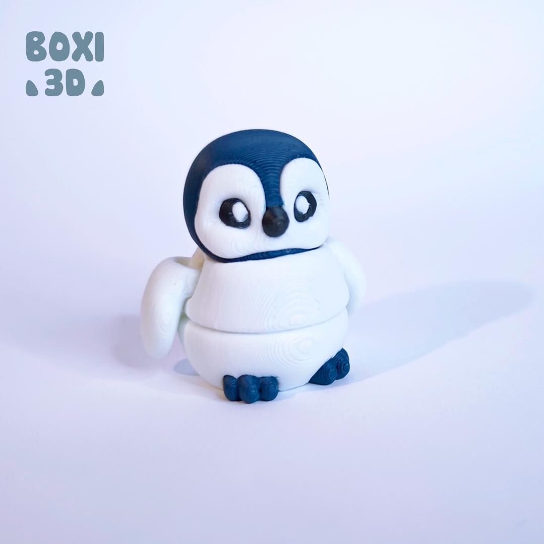 Penguin - Flexi - Articulated - Cute - STL File for 3D Printing - Print ...