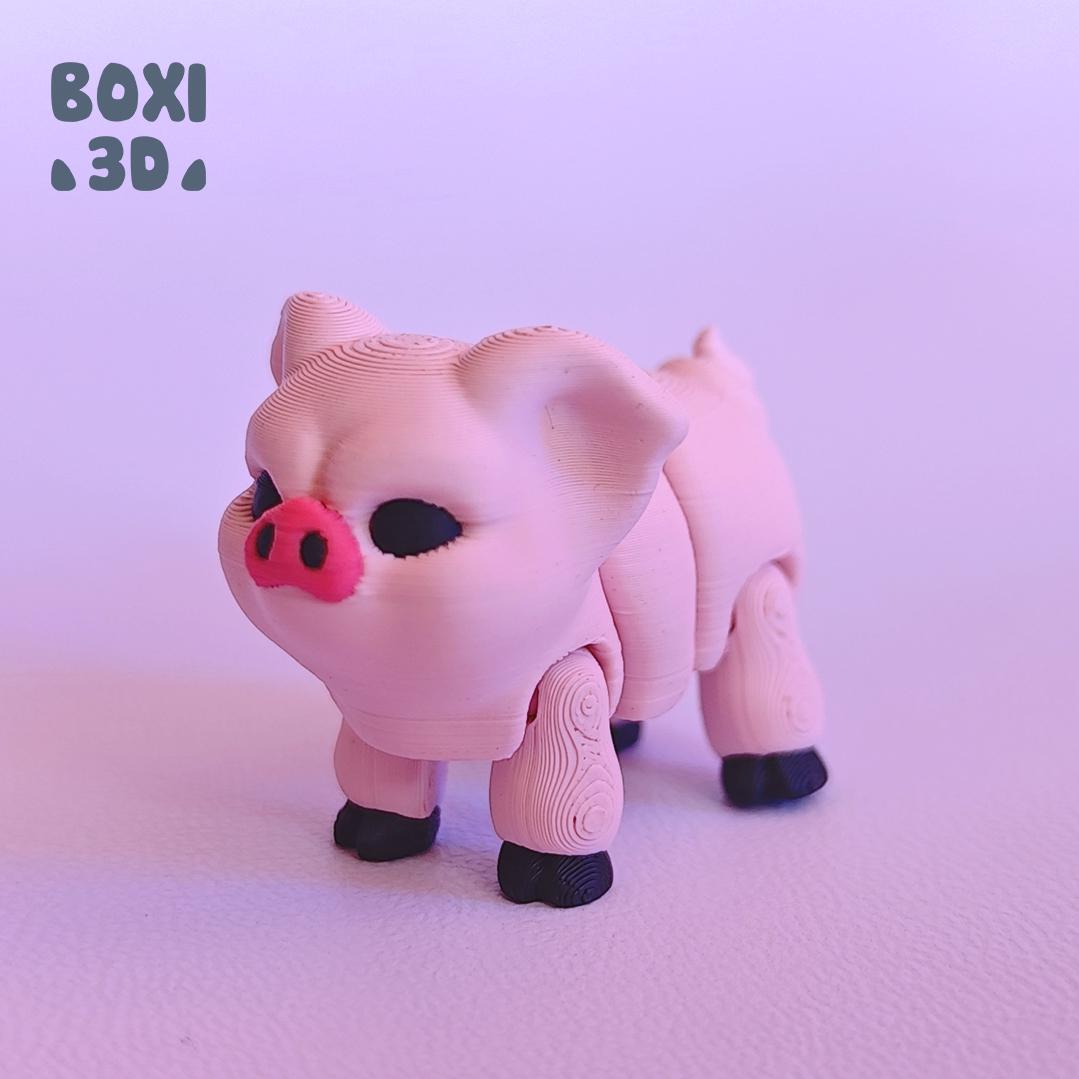 Little Pig - Flexi - Articulated - Cute - STL File for 3D Printing ...