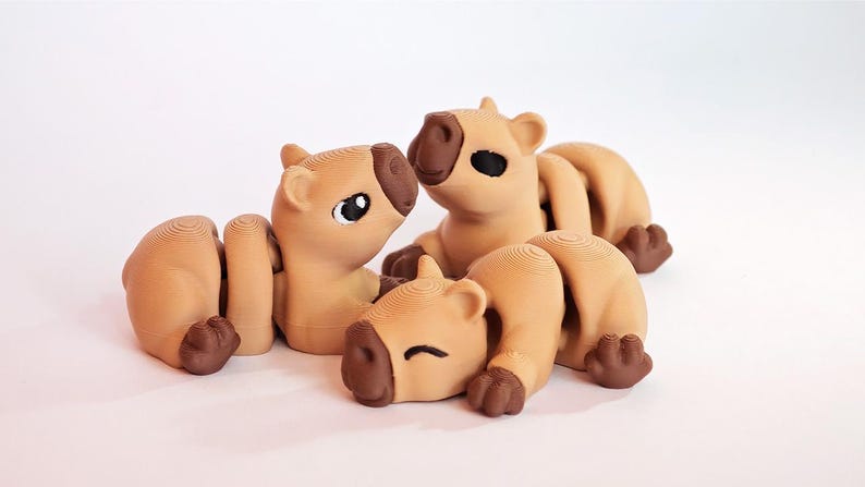 Capybara - Flexi - Articulated - Cute - STL File for 3D Printing ...