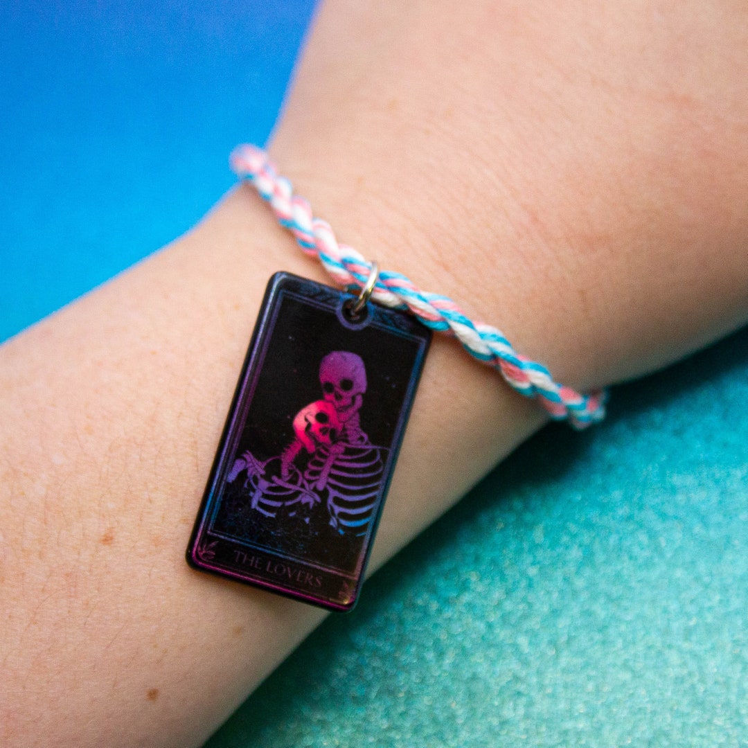 Transgender Pride, Tarot Card Charm, Twist Bracelet, Beach Bracelet ...