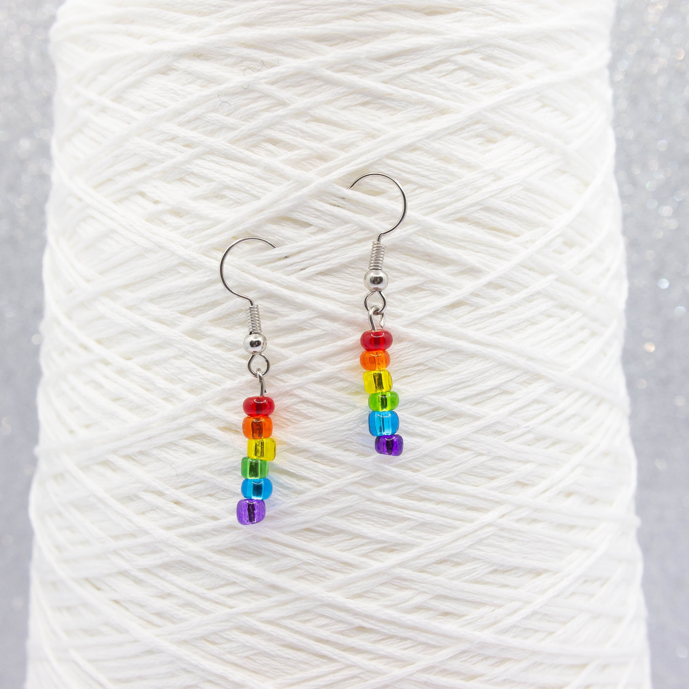 Rainbow Pride Beaded Earrings Unique T Rainbow Flag Lgbt Etsy