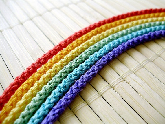 Muted Rainbow Friendship Bracelet Set